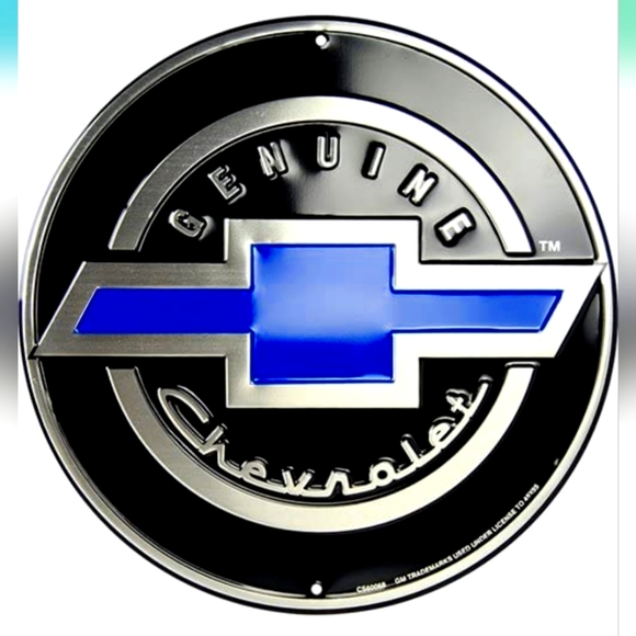 Wall Decor | New Nostalgic Genuine Chevrolet Chevy Round Aluminum Sign ...